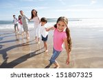 Happy Extended Family Isolated On White Free Stock Photo - Public ...