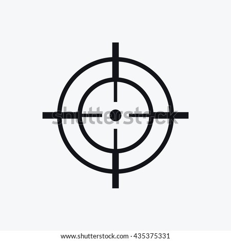 Aim Target Pointer Stock Vector 435375331 - Shutterstock