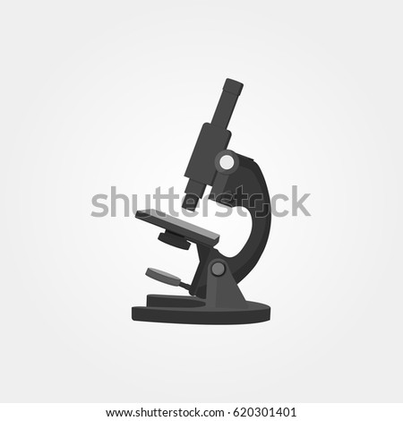 Simple Microscope Vector Illustration Flat Style Stock Vector 592526096 ...