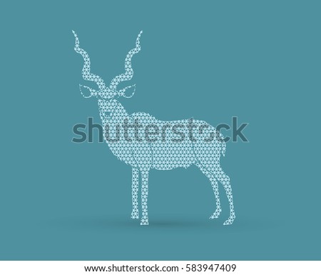 Kudu Head Front Graphic Vector Stock Vector 579759730 - Shutterstock