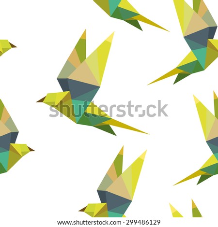 Bird Abstract Triangle Design Concept Element Stock Vector 373629352 ...