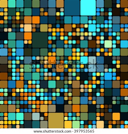 Continuous Square Mosaic Pattern Vector Illutration Stock Vector ...