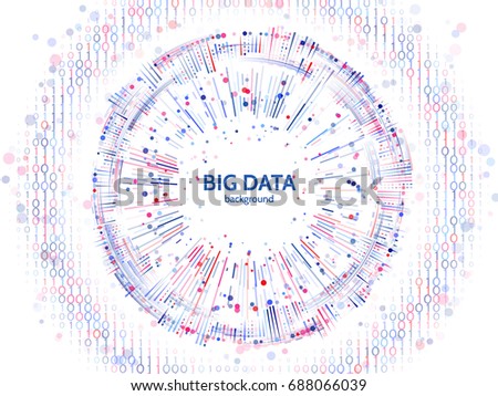 Complex Data Graphic Visualization Futuristic Business Stock Vector ...