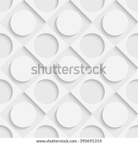 Seamless Grid Pattern Vector Circle Square Stock Vector 390695314 ...