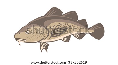 Cod Fish Stock Vector 319785776 - Shutterstock