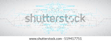 Abstract Technological Background Various Technological Elements Stock ...